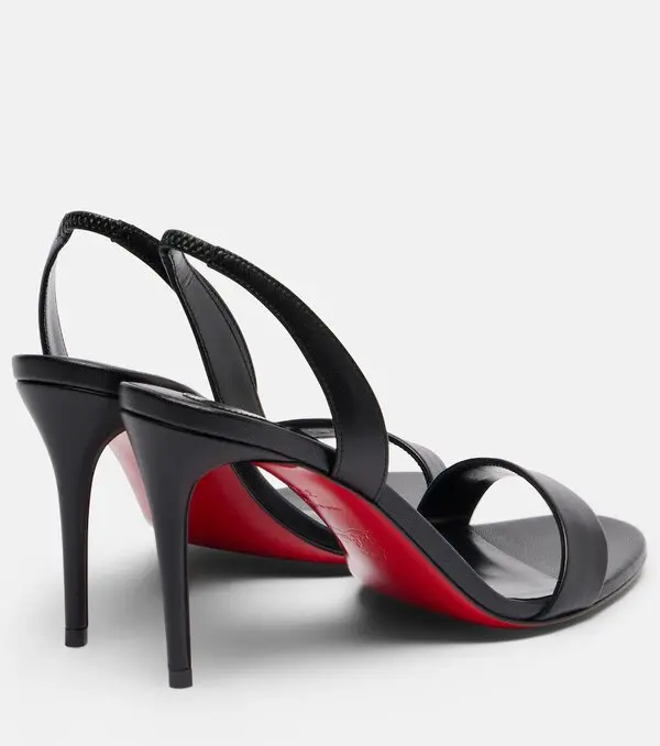 CHRISTIAN LOUBOUTIN O Marilyn 85 Leather Sandals - Black