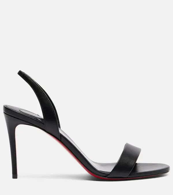 CHRISTIAN LOUBOUTIN O Marilyn 85 Leather Sandals - Black