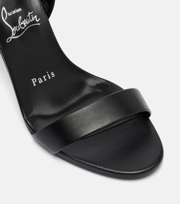 CHRISTIAN LOUBOUTIN O Marilyn 85 Leather Sandals - Black