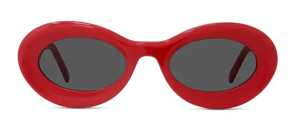 Loewe Lw 40110u 66a Oval Sunglasses - Grey | Editorialist display picture 1