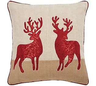SAFAVIEH Holiday Reindeer Pillow - One-color