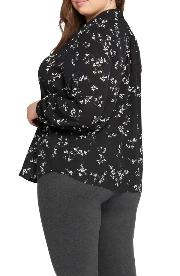 NYDJ Modern Floral Blouse - Nellie Valley