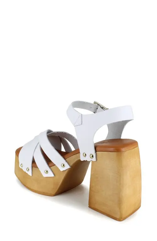 ZIGI Marcy Platform Sandal - Wht Lthr O