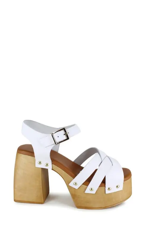 ZIGI Marcy Platform Sandal - Wht Lthr O