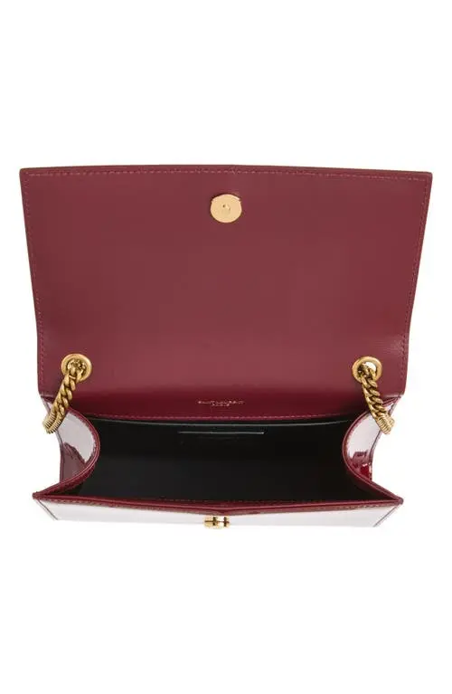 Saint Laurent Small Kate Patent Leather Shoulder Bag - Grenade