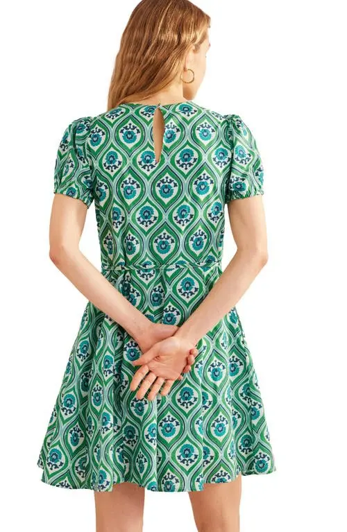 Boden Geo Print Cotton Dress