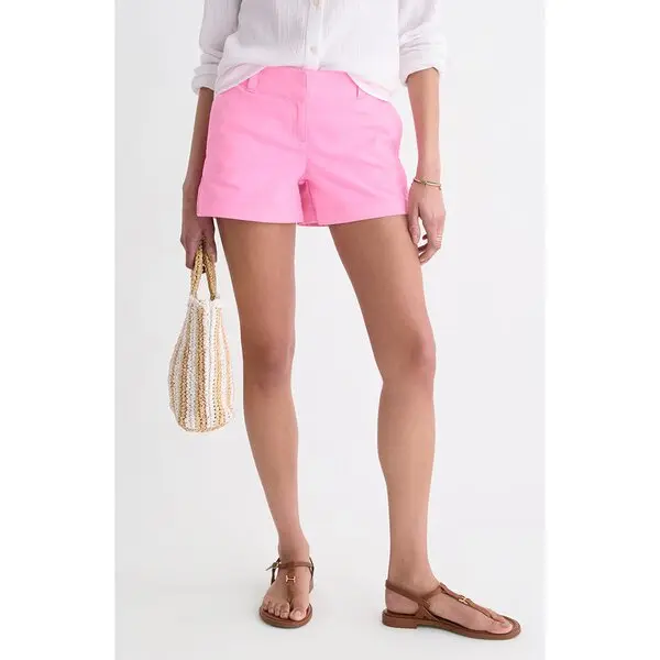 Vineyard Vines Herringbone Stretch Cotton Shorts - Neon Bloom