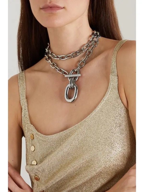 Rabanne Xl Link Necklace - Silver