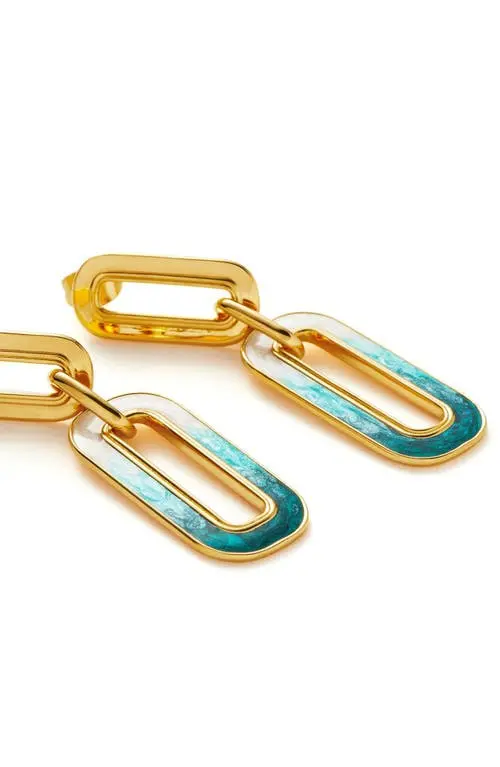MISSOMA Enamel Haze Link Drop Earrings