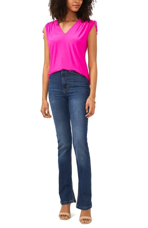 Vince Camuto Smocked Sleeveless Blouse