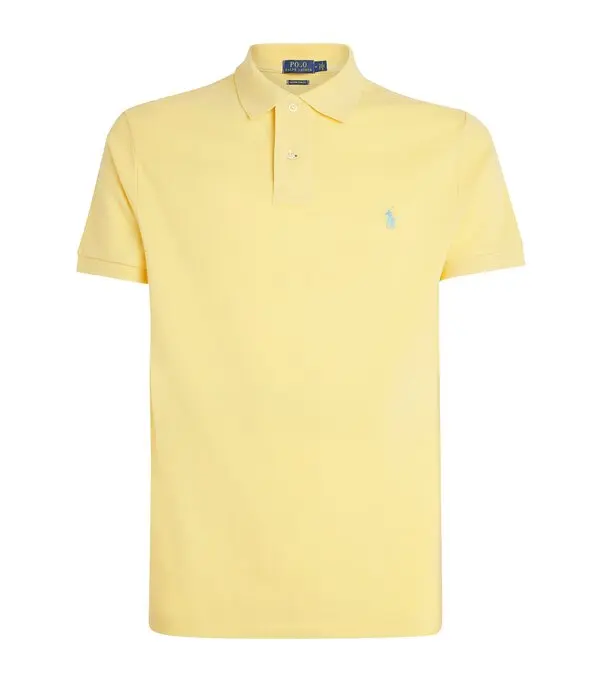 Polo Ralph Lauren Cotton Mesh Polo Pony Polo Shirt - Yellow