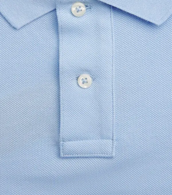 Polo Ralph Lauren Cotton Mesh Polo Pony Polo Shirt - Blue