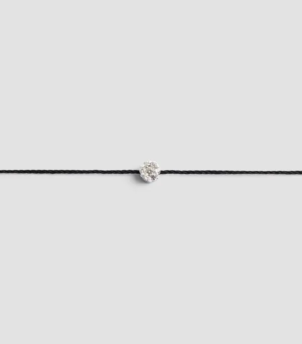 REDLINE Illusion Diamond And White Gold Bracelet - Black