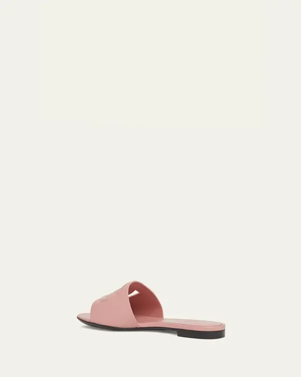 Dolce & Gabbana Cutout Dg Flat Slide Sandals - Rosa