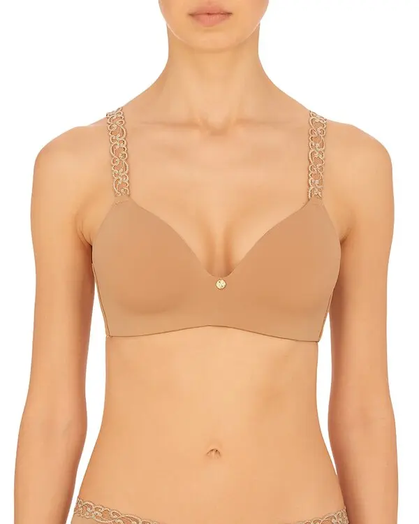 Natori Pure Luxe Wireless Contour Bra - Cafe