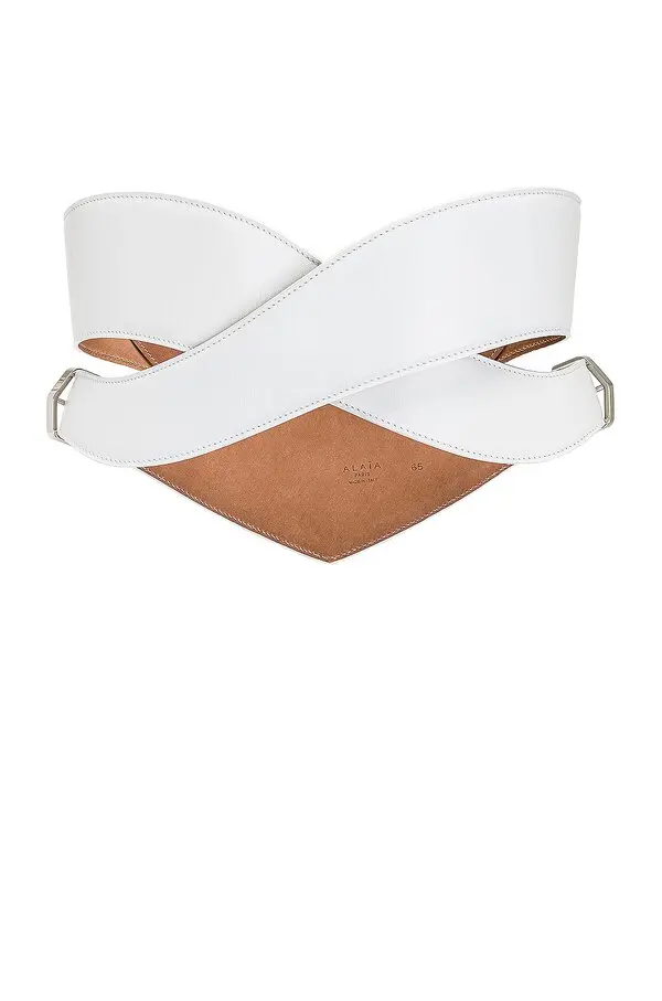 Alaïa Crossed Belt - Blanc Optique