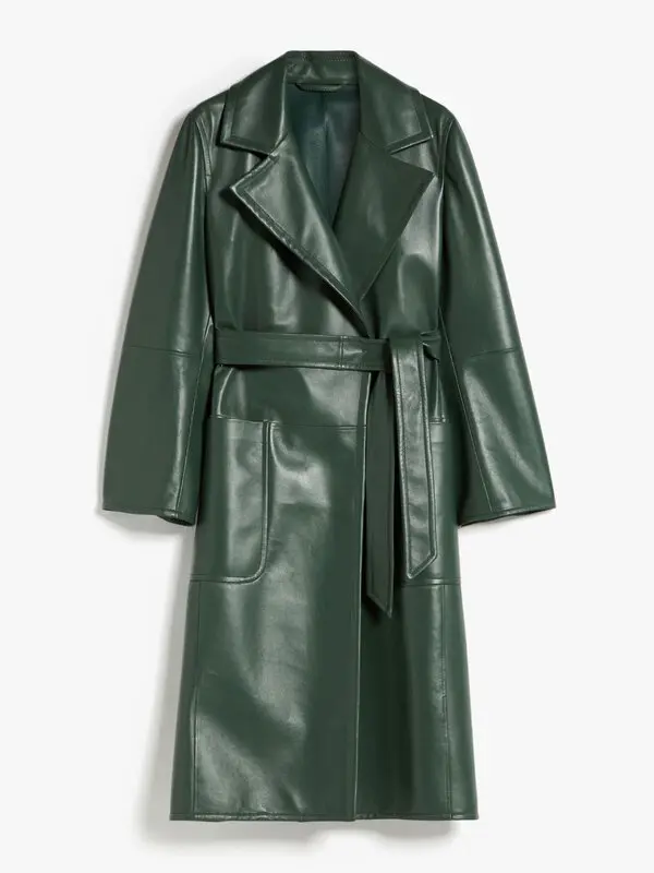 Max Mara Manuela Nappa Leather Icon Coat