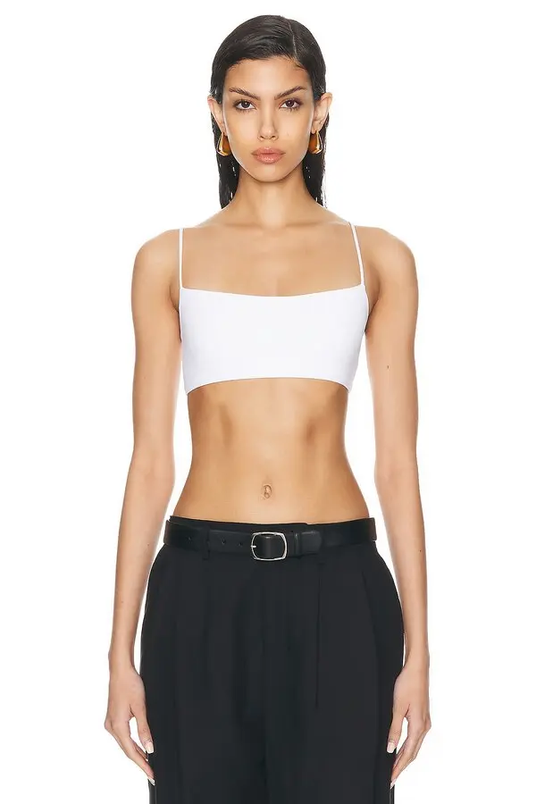 Enza Costa Essential Bra Top - White
