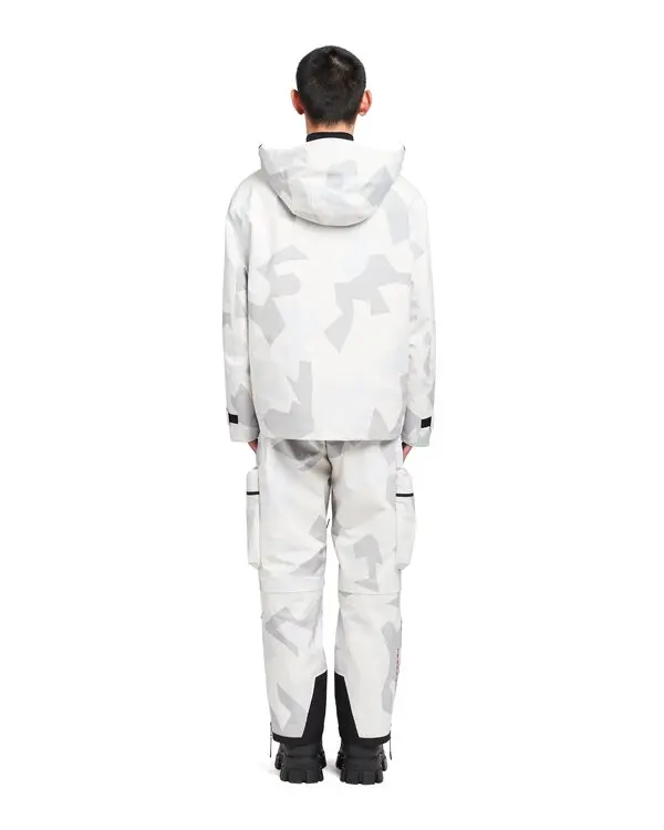 Prada Printed Technical Fabric Snowboard Jacket - Grey