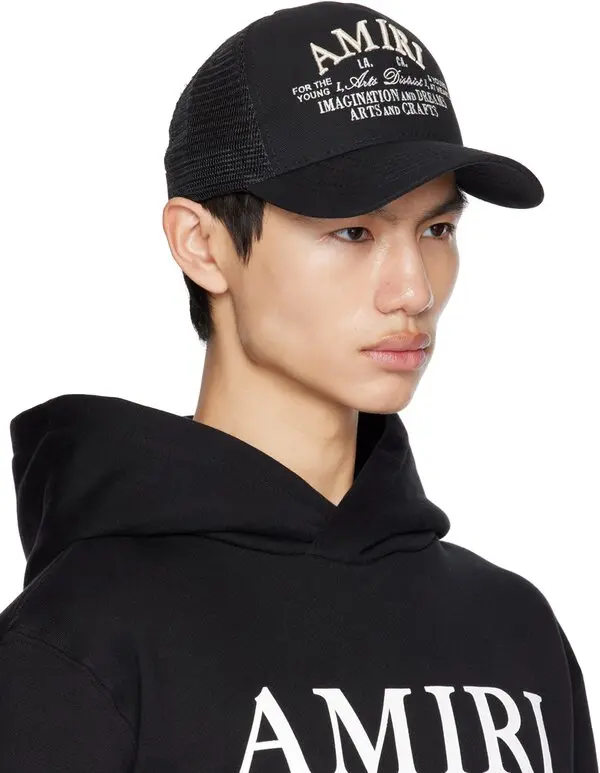 Amiri Arts District' Trucker Cap - Black | Editorialist