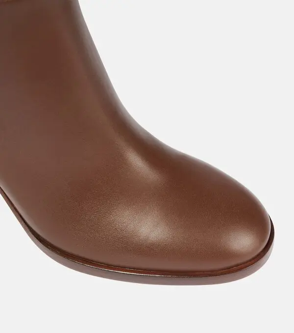 GIANVITO ROSSI Santiago Knee-high Leather Boots - Brown