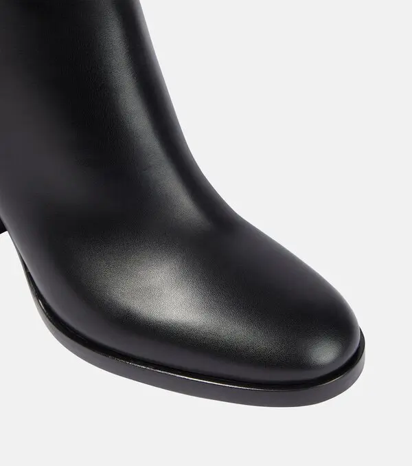 GIANVITO ROSSI Santiago Knee-high Leather Boots - Black