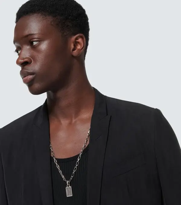 Dolce & Gabbana Logo Pendant Necklace - Silver