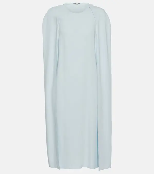 Stella McCartney Cape Midi Dress - Blue