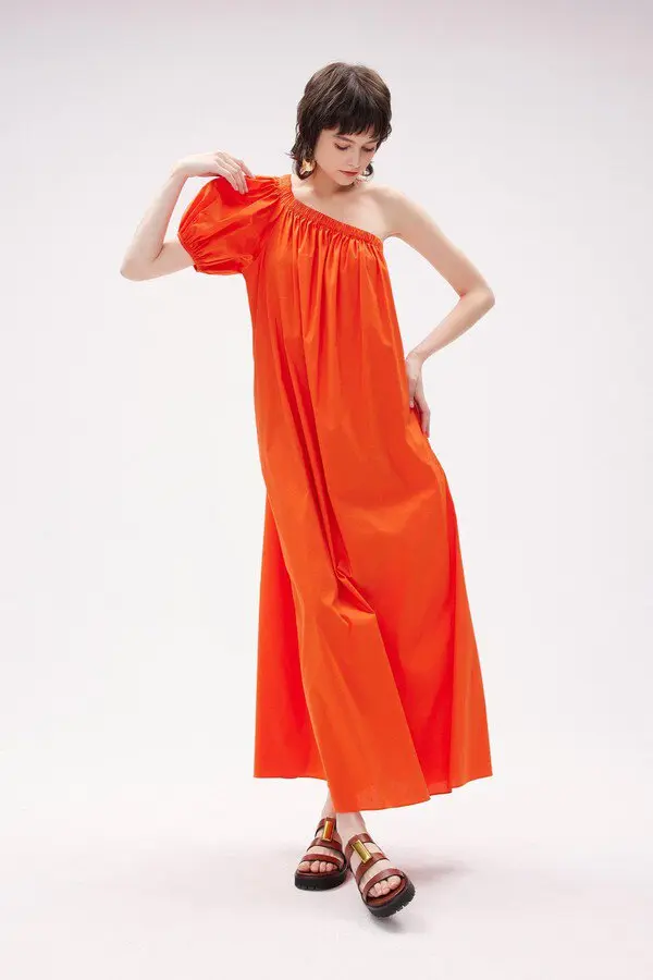 open lace back dress 1970s Pink & Orange DVF Silk Wrap Dress – Shrimpton Couture main image 1