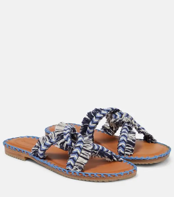 Zimmermann Braided Strap Sandals - Blue