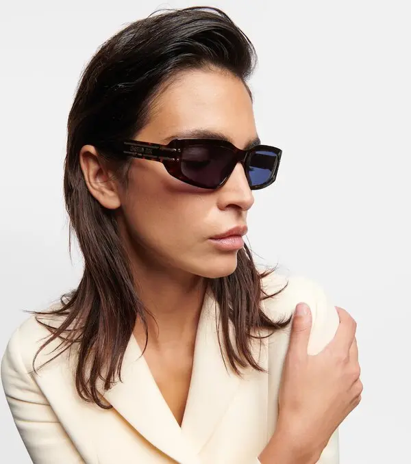Dior Diorsignature S9u Rectangular Sunglasses - Blue