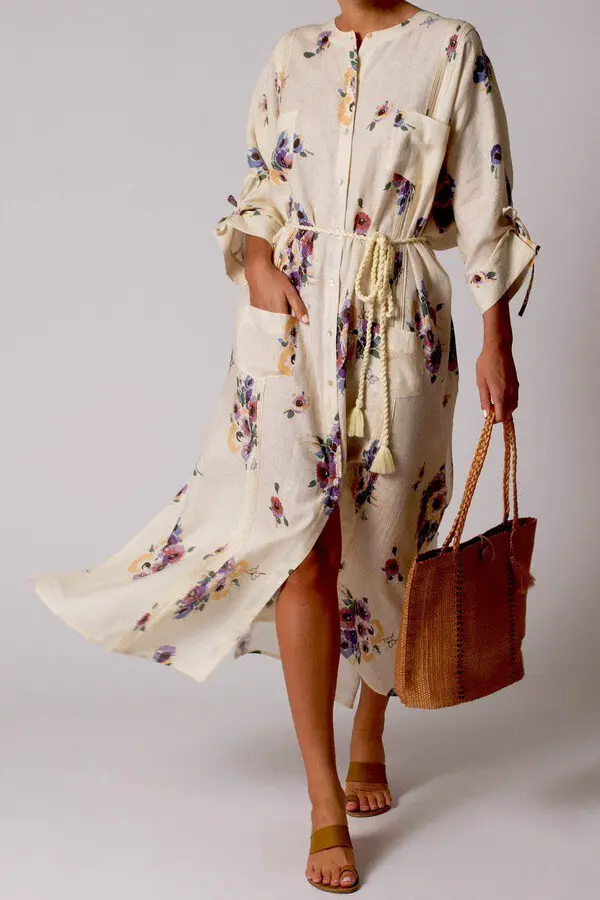 rayon a line dress Buy Rust Floral Printed Rayon A-line Dress Online for Woman