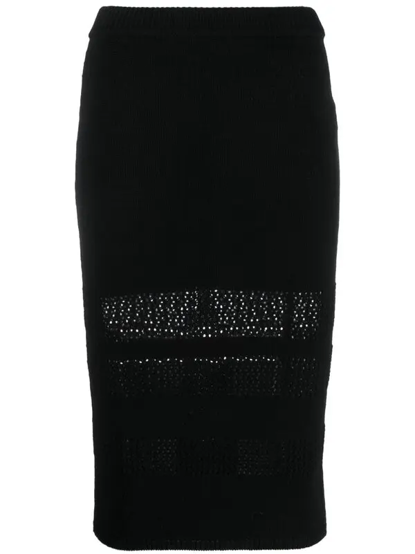 Patrizia Pepe Mesh Pencil Skirt