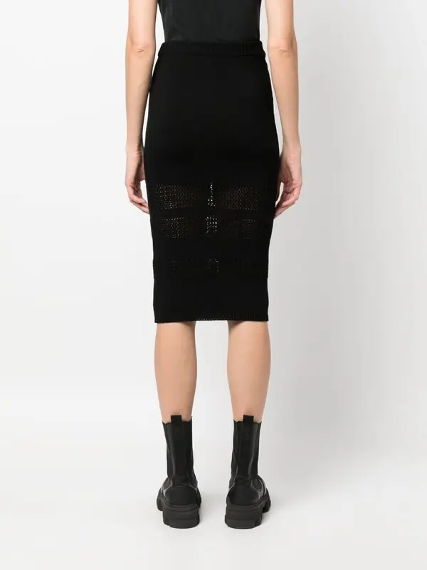 Patrizia Pepe Mesh Pencil Skirt