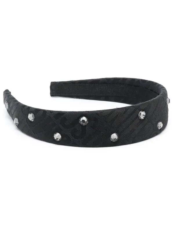 Moschino Embellished Jacquard Headband
