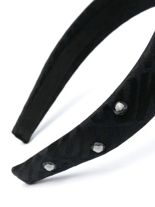 Moschino Embellished Jacquard Headband