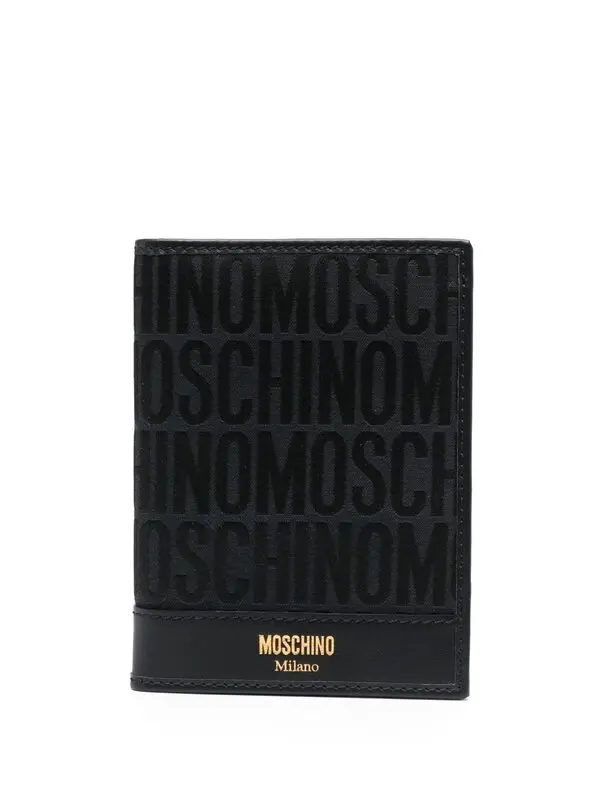 Moschino Jacquard Logo Bi-fold Wallet