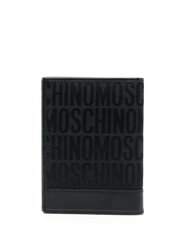 Moschino Jacquard Logo Bi-fold Wallet