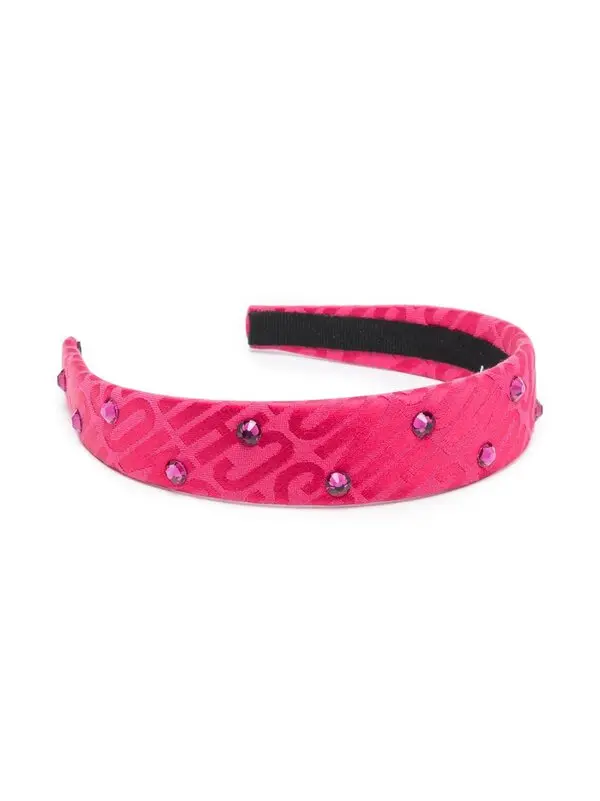 Moschino Crystal-embellished Jacquard Headband