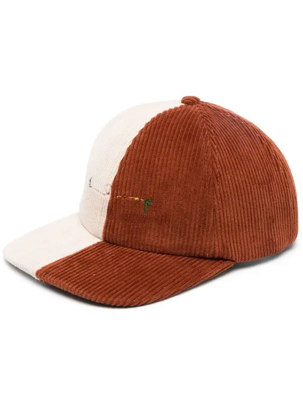Nick Fouquet ブラウン コーデュロイキャップ Nick Fouquet Two-Tone Corduroy Hat - Brown | Editorialist
