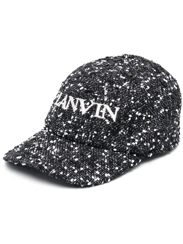 LANVIN Logo-embroidered Tweed Cap