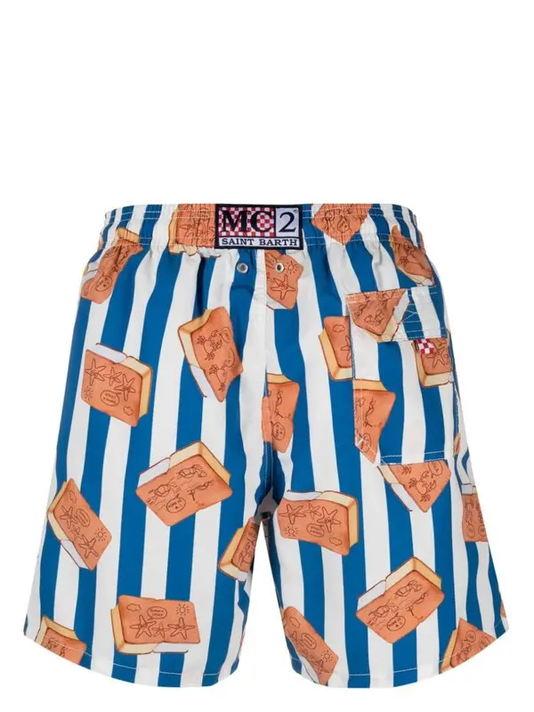 MC2 SAINT BARTH Gustavia Cucciolone-print Swim Shorts