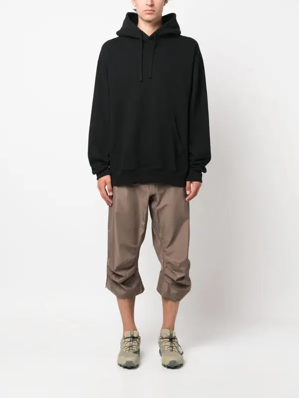 GR10K Buckle-fastening Satin Cropped Trousers - Brown