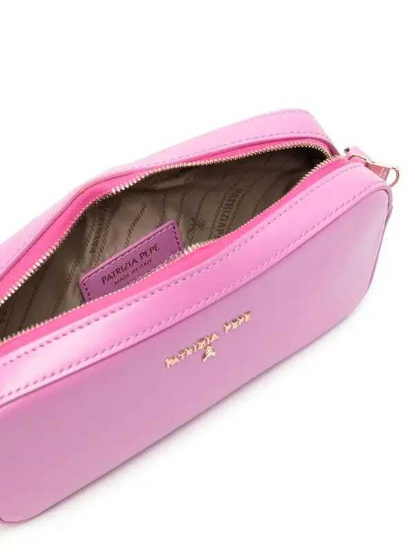 Patrizia Pepe Leather Crossbody Bag - Pink