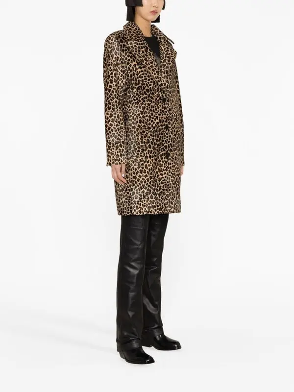 Zadig&Voltaire Leopard-print Calf Hair Coat