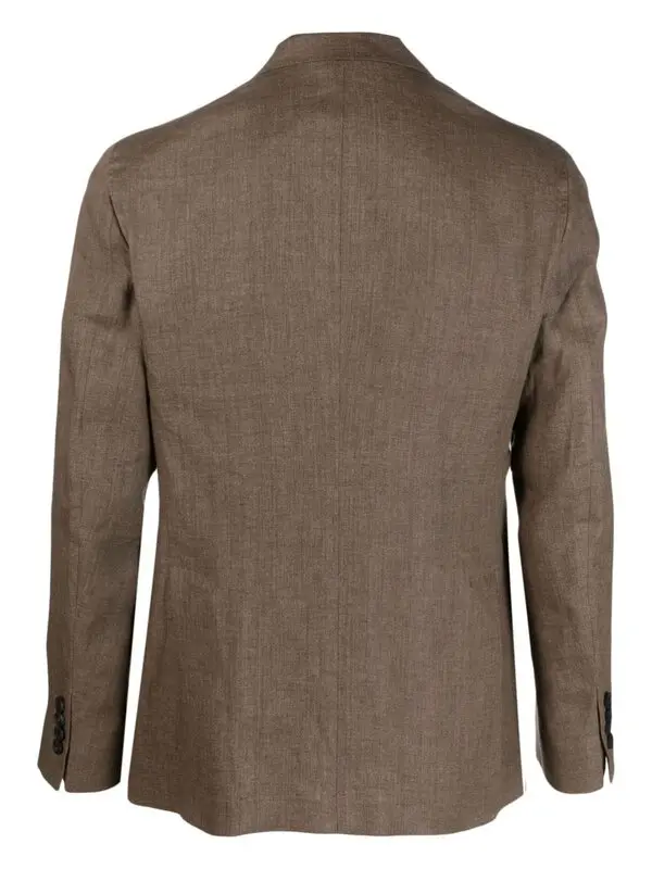 Peserico Long-sleeve Linen Blazer