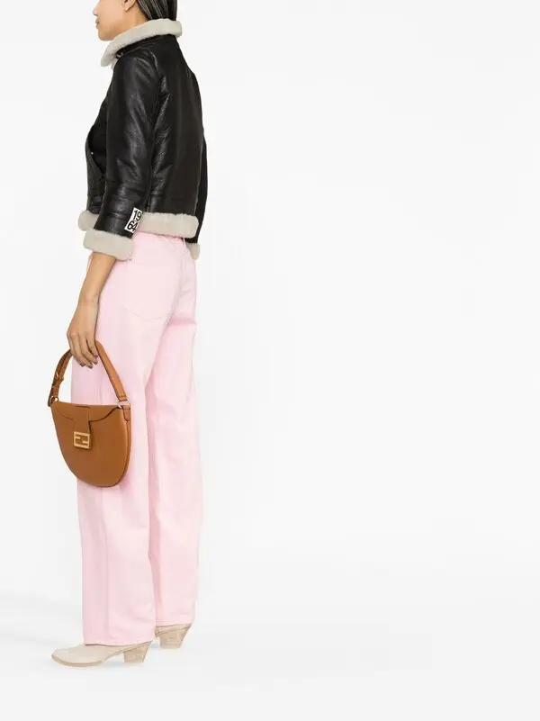 Dsquared2 Cropped Shearling Jacket