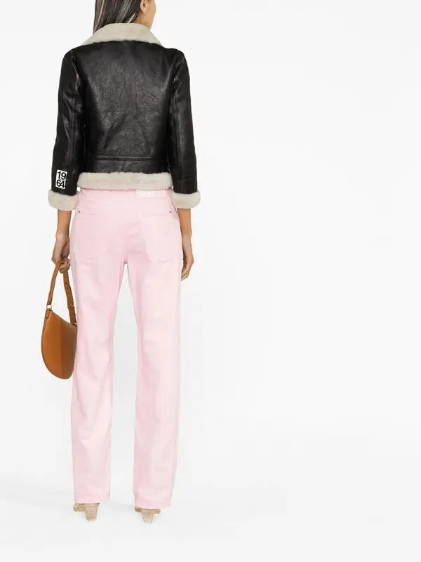 Dsquared2 Cropped Shearling Jacket