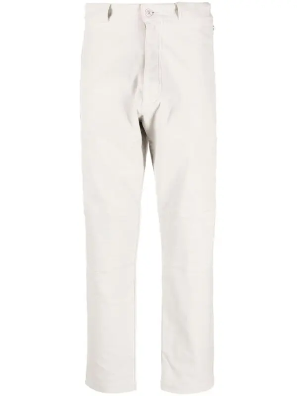 Moschino Logo-patch Straight-leg Trousers