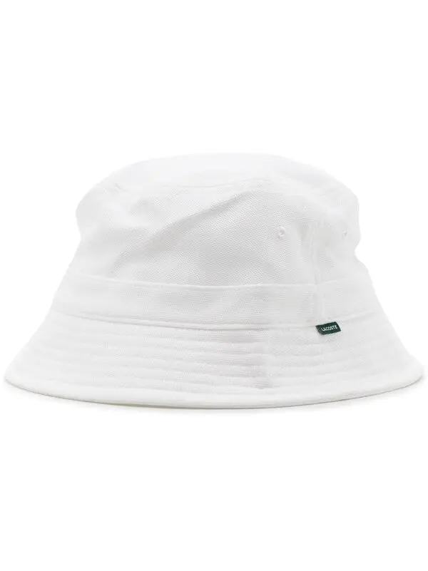 Lacoste Logo-patch Bucket Hat - White